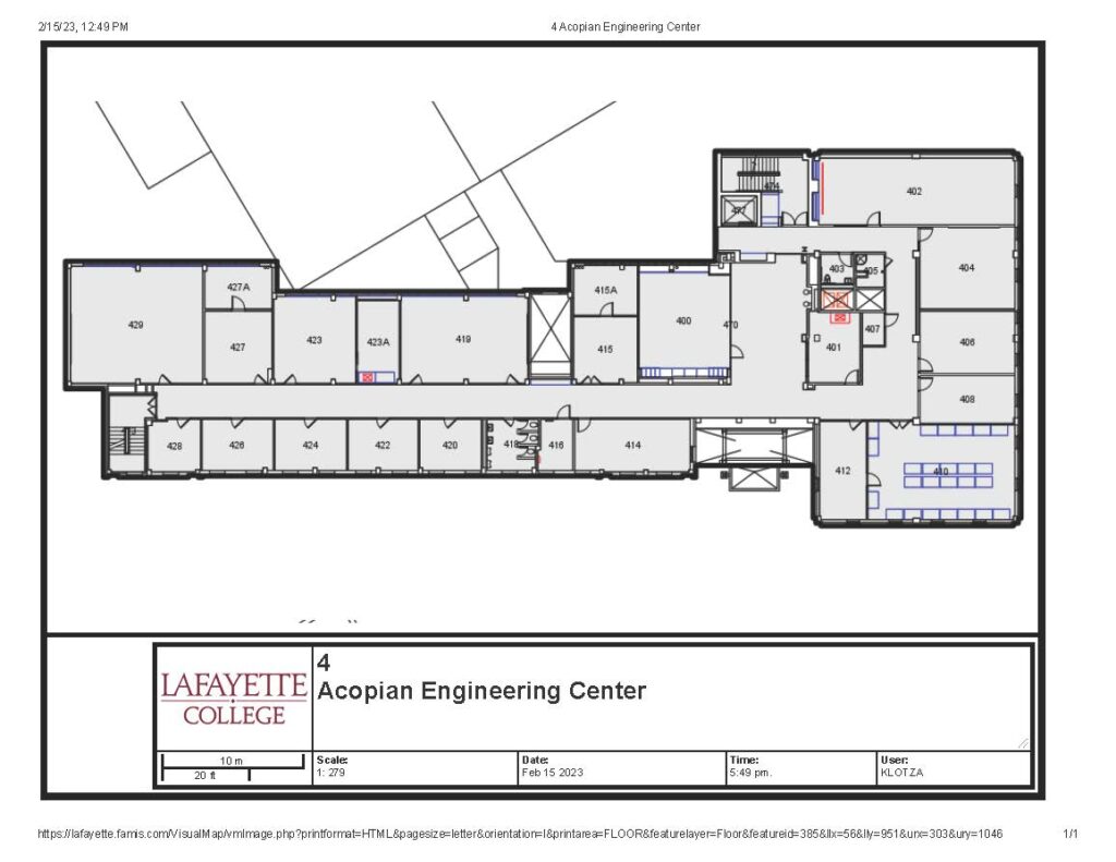 Acopian Engineering Center Labs & Room Locations · Engineering ...